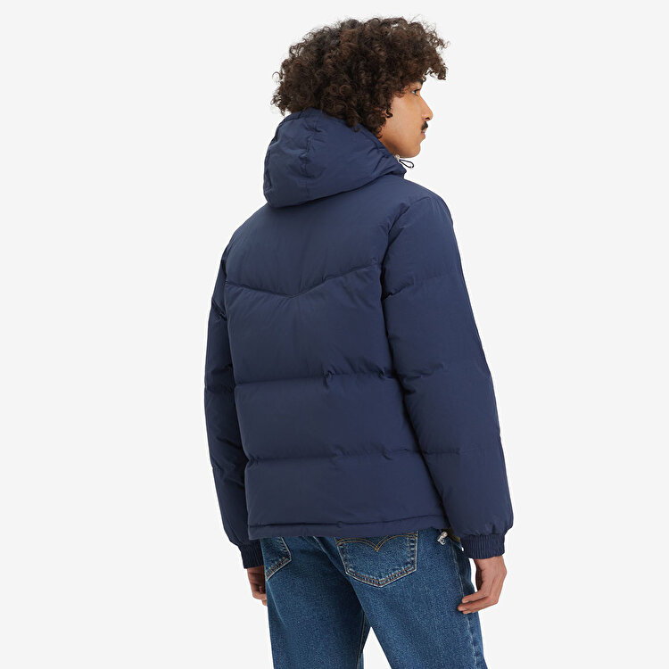 Levis Rockridge Short Puffer Erkek Mavi Kapüşonlu Mont A8557-0001 ...