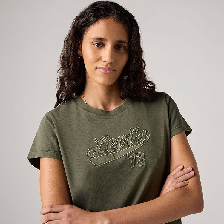 Levi's Graphic Boxy Kadın Yeşil Tişört A8804-0040 - Sporthink