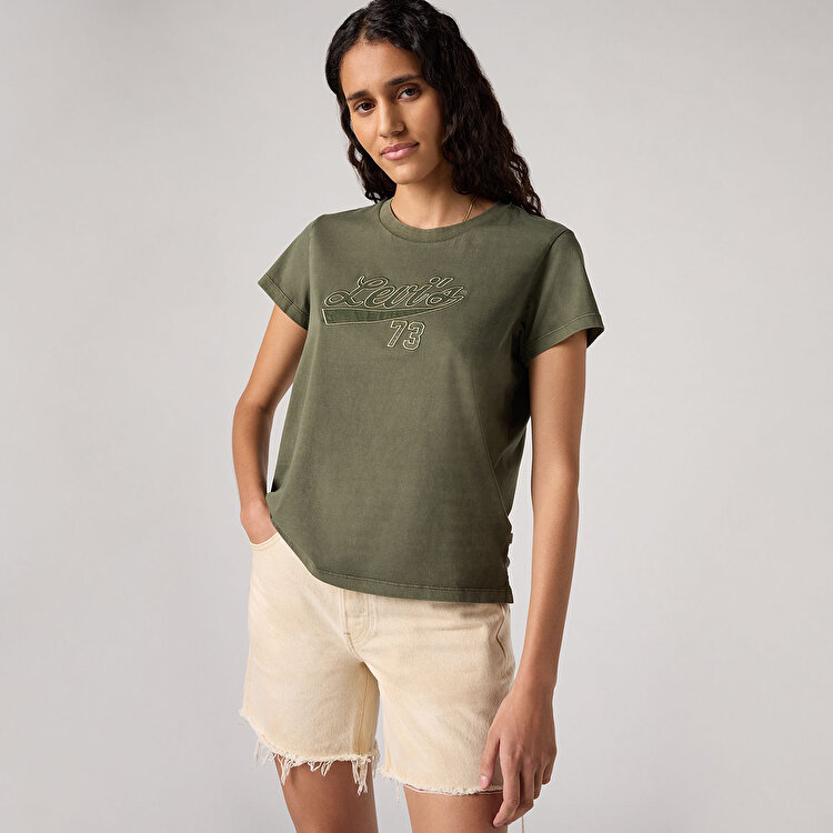 Levi's Graphic Boxy Kadın Yeşil Tişört A8804-0040 - Sporthink